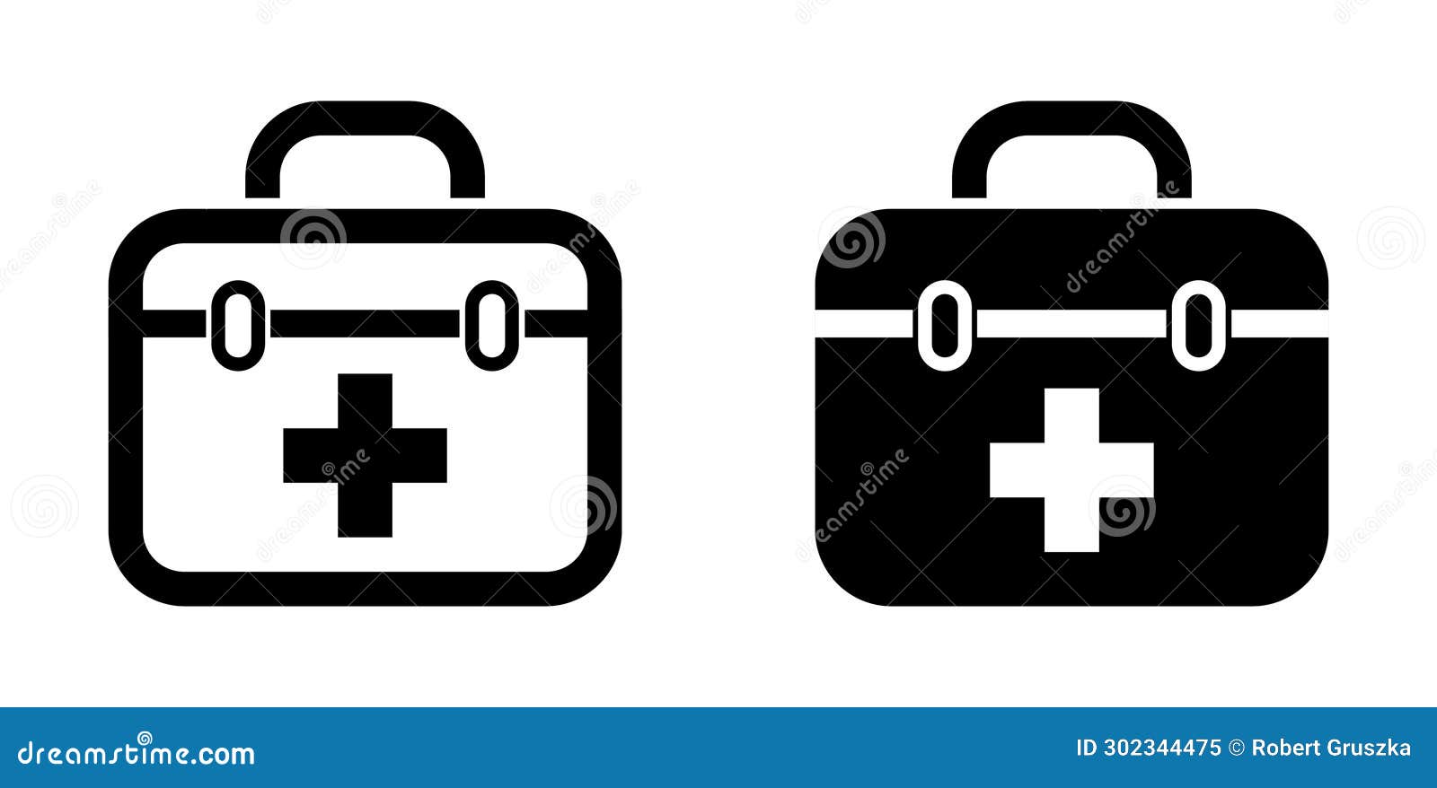 First aid kit icon stock vector. Illustration of briefcase - 302344475