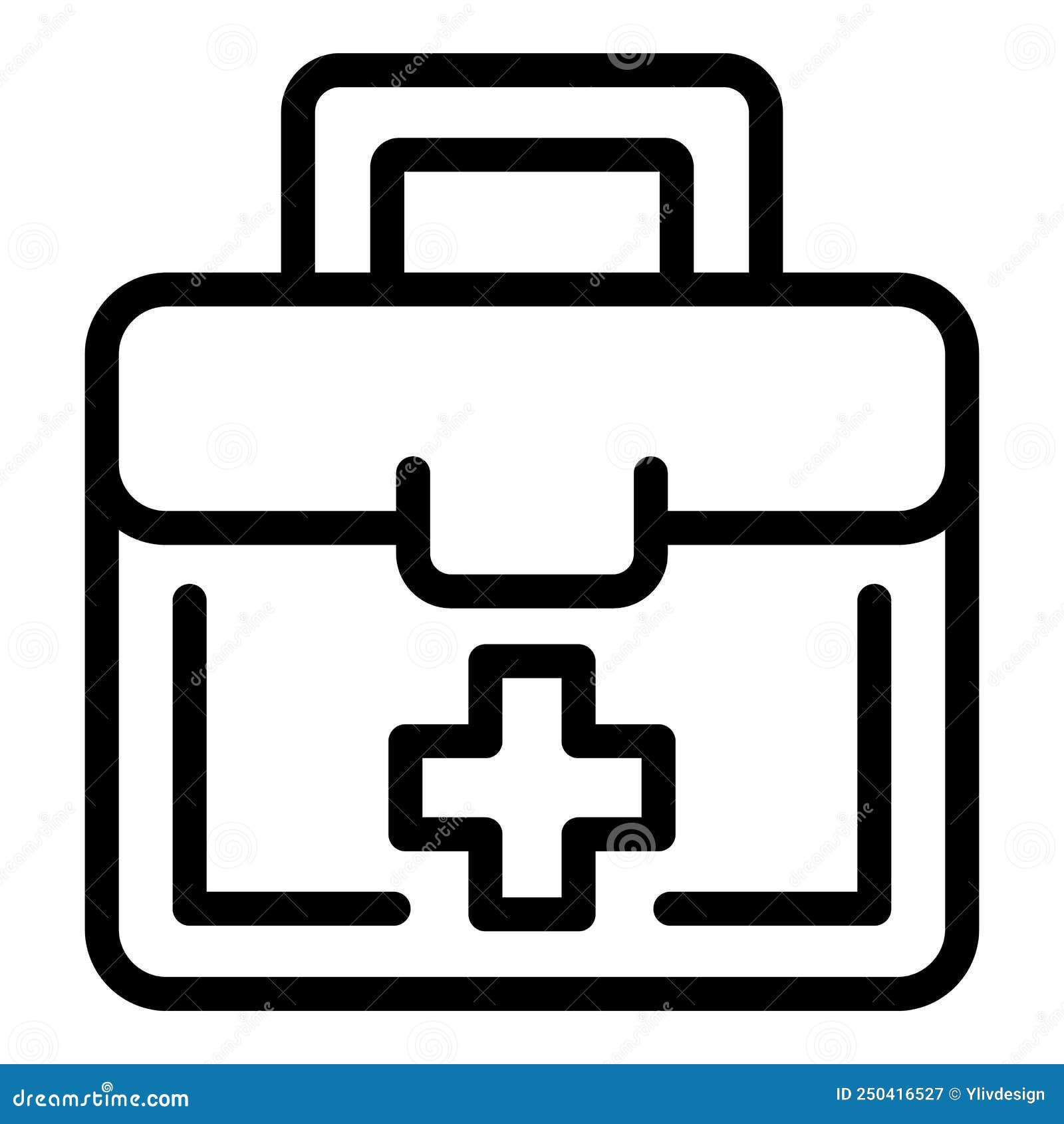 First Aid Kit Icon Outline Vector. Migrant People Stock Vector ...