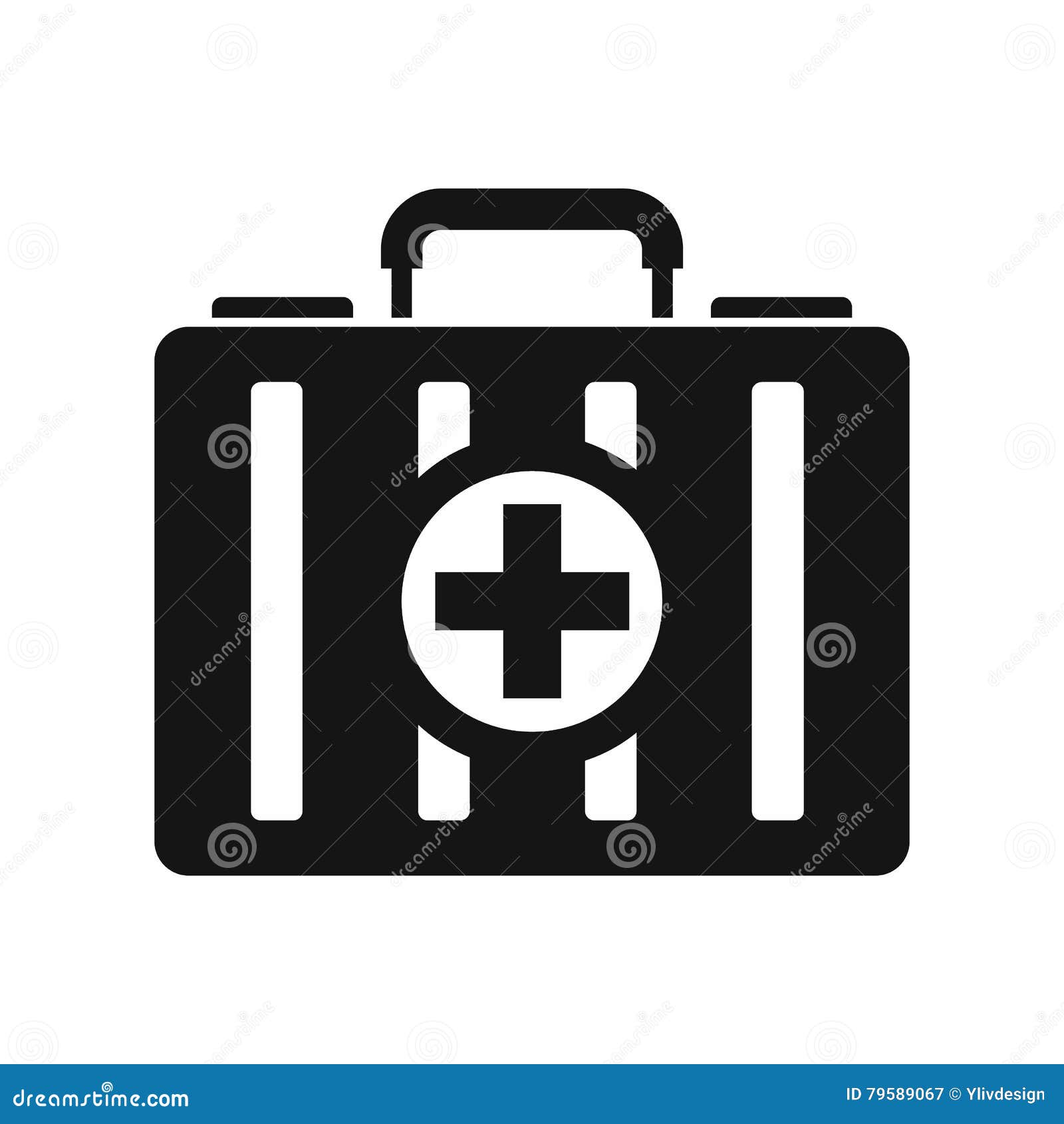 First Aid Kit Icon, Simple Style Stock Vector - Illustration of safety ...