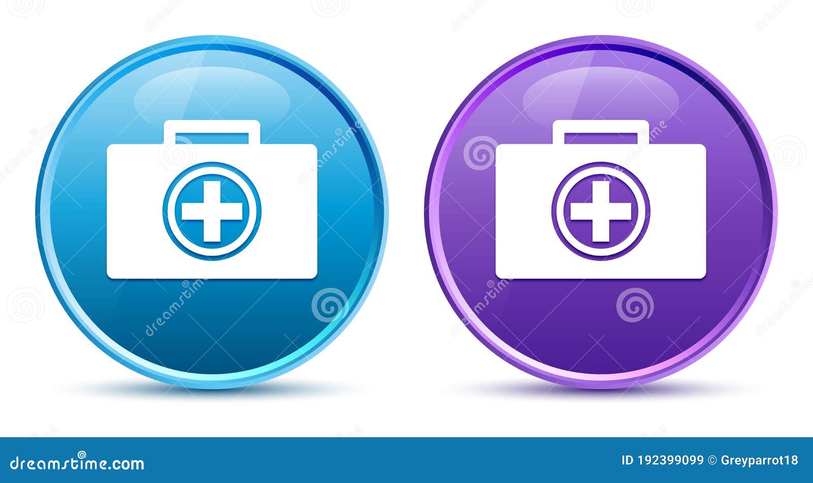 First Aid Kit Icon Sleek Soft Round Button Set Illustration Stock ...