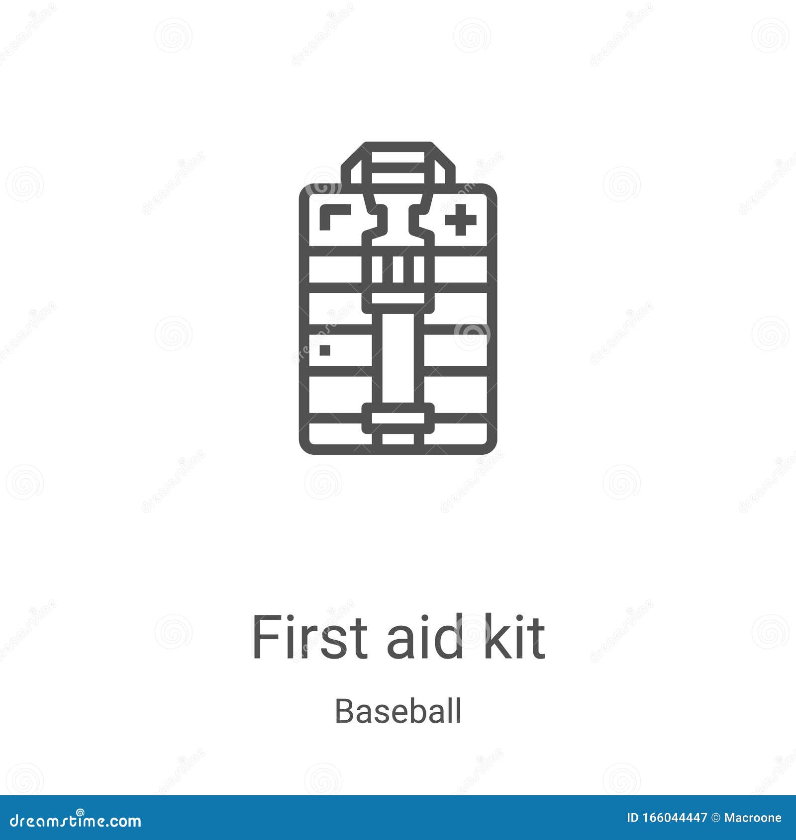 First Aid Kit Icon Vector from Baseball Collection. Thin Line First Aid ...