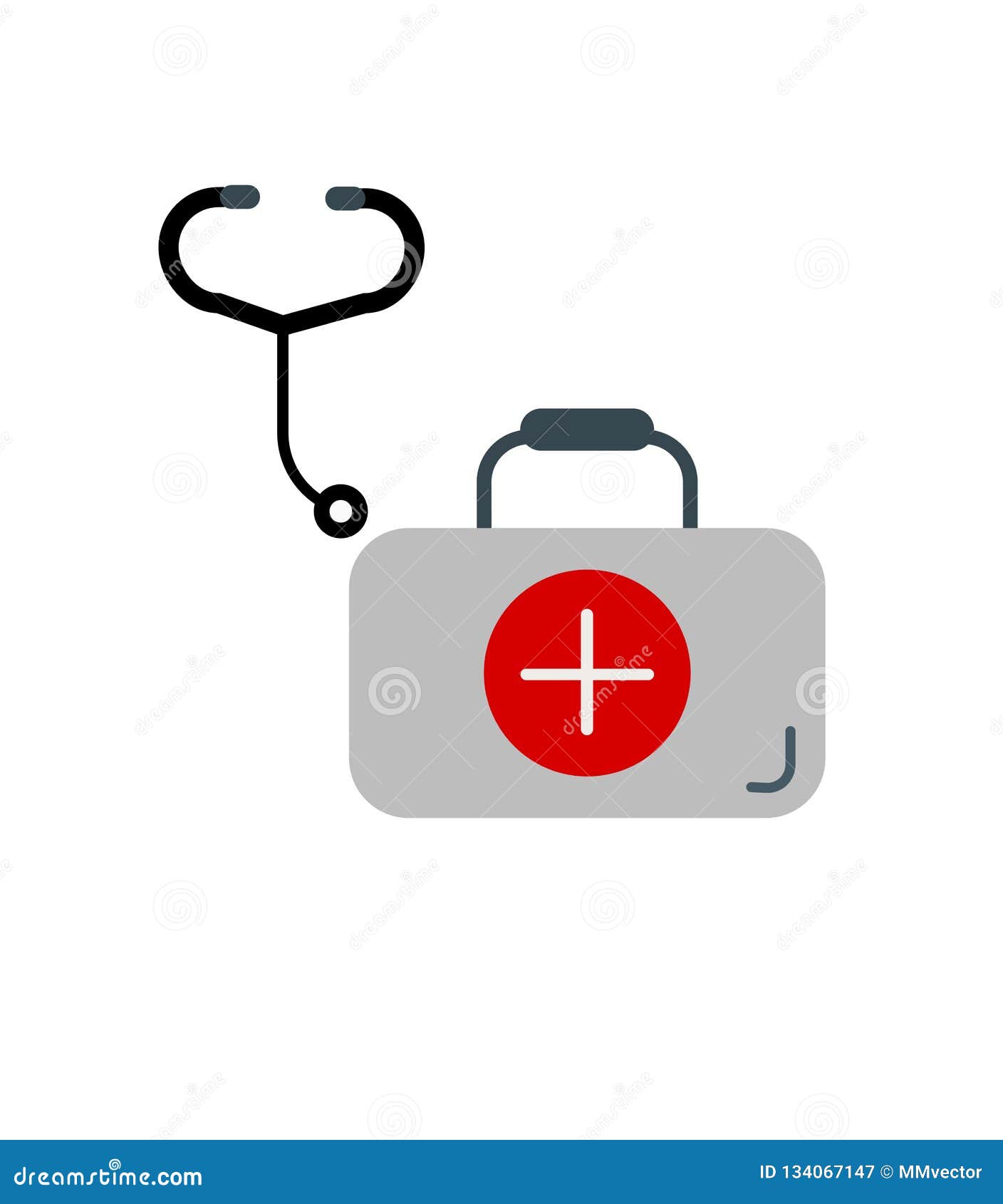 First Aid Kit Icon Vector Sign and Symbol Isolated on White Background ...