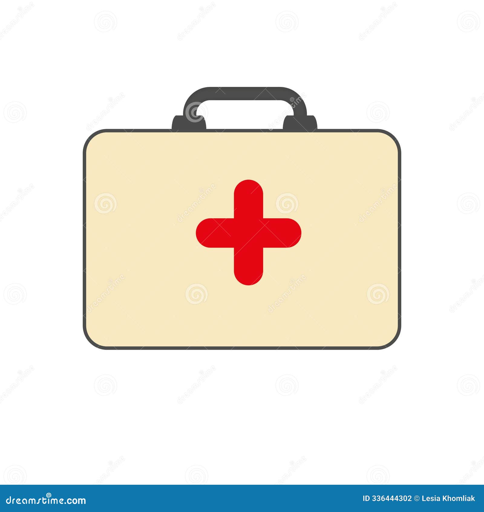 First Aid Kit Icon on a White Background Stock Illustration ...