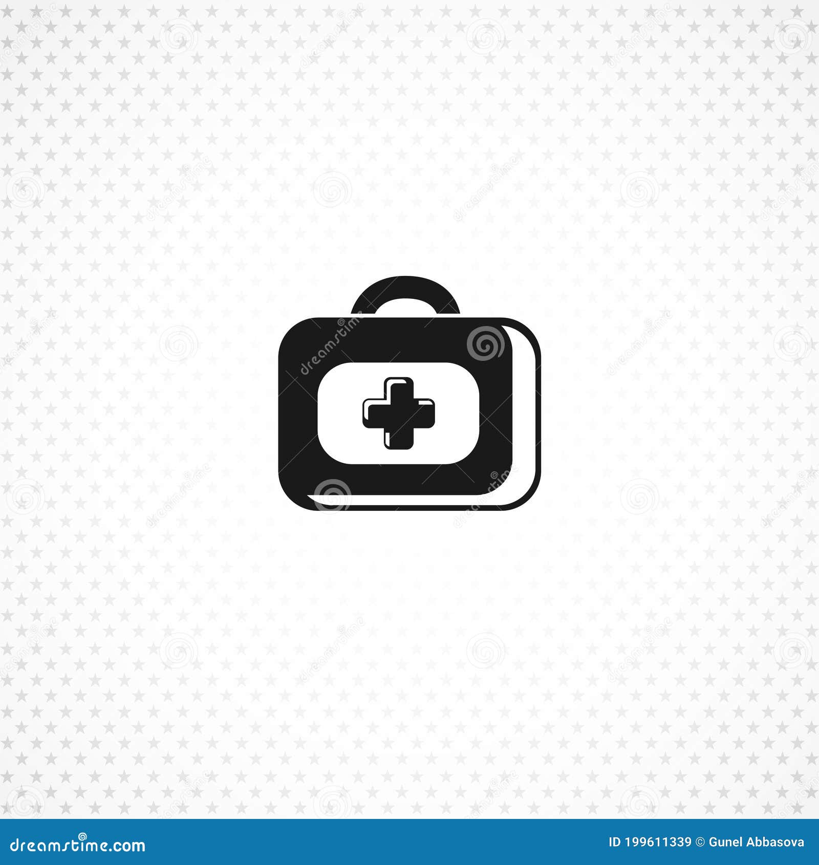 First Aid Kit Icon on White Background Stock Vector - Illustration of ...