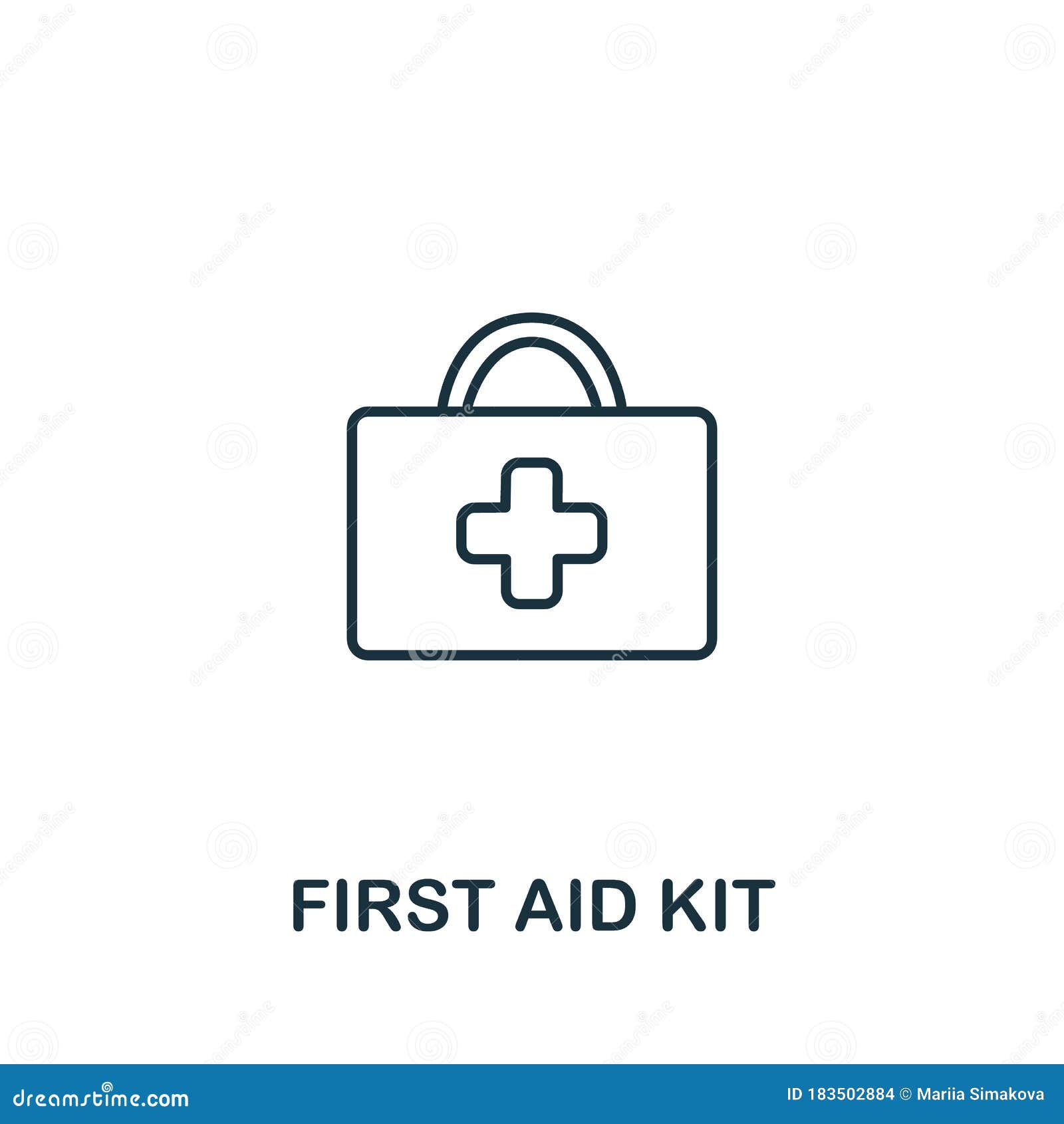 First Aid Kit Icon from Work Safety Collection. Simple Line Element ...