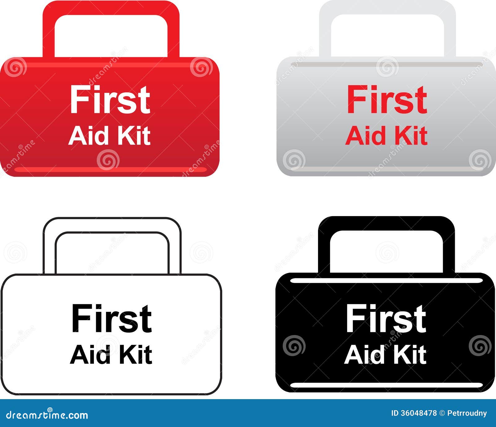 First aid kit icons stock vector. Illustration of lines - 36048478
