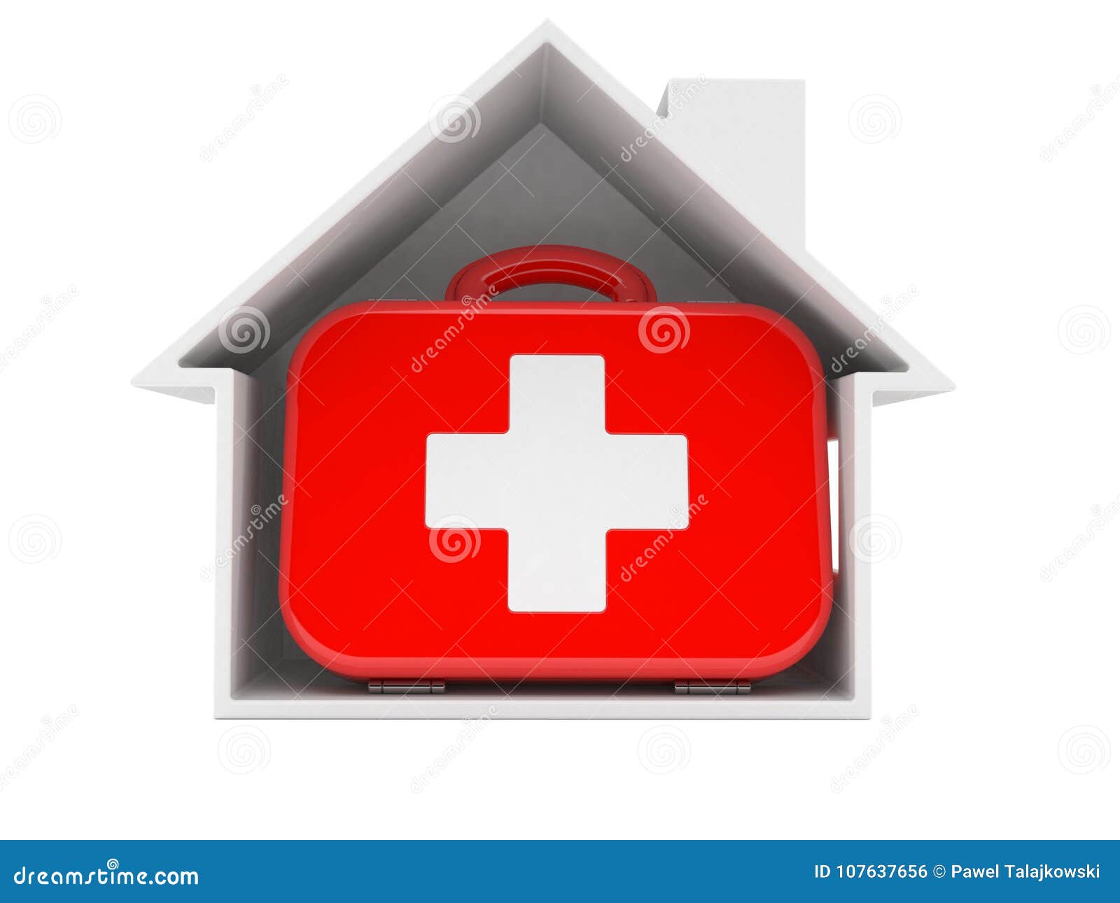First Aid Kit Inside House Cross-section Stock Illustration ...