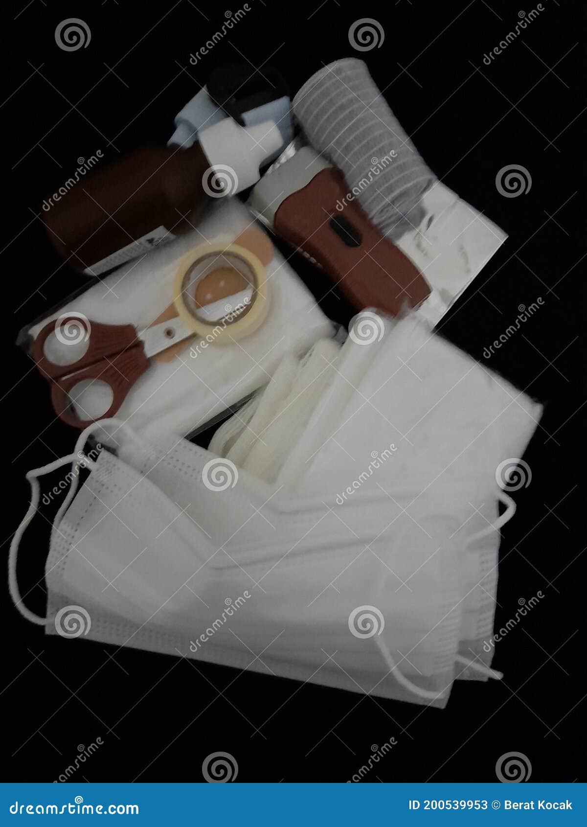 First Aid Kit and Mask for Covid19 Stock Image - Image of pink, pattern ...
