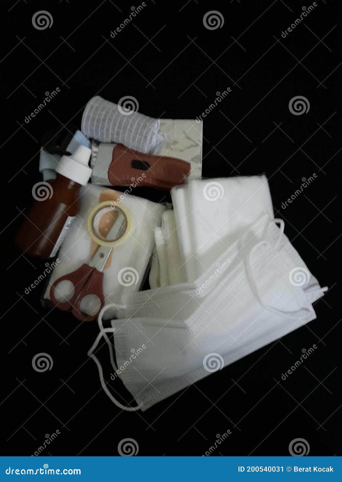 First Aid Kit and Mask for Covid19 Stock Image - Image of hand, design ...