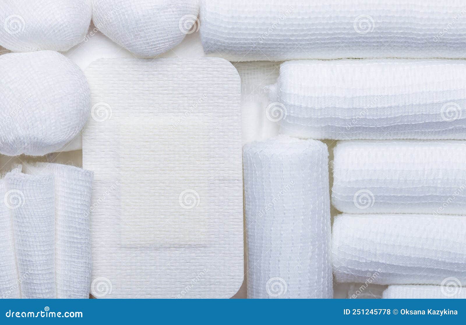 First Aid Kit with Medical Bandages and Plasters Stock Photo - Image of ...