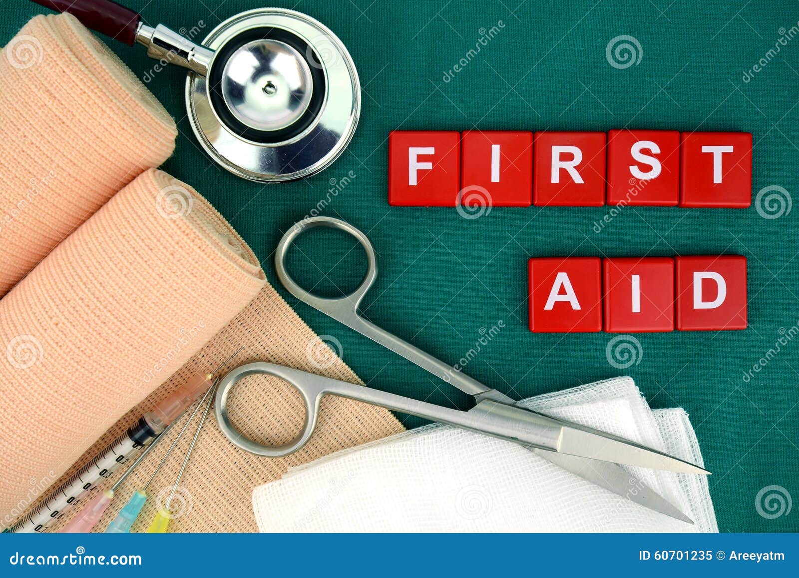 First Aid Kit Medical Supply Medical Emergency Stock Image Image