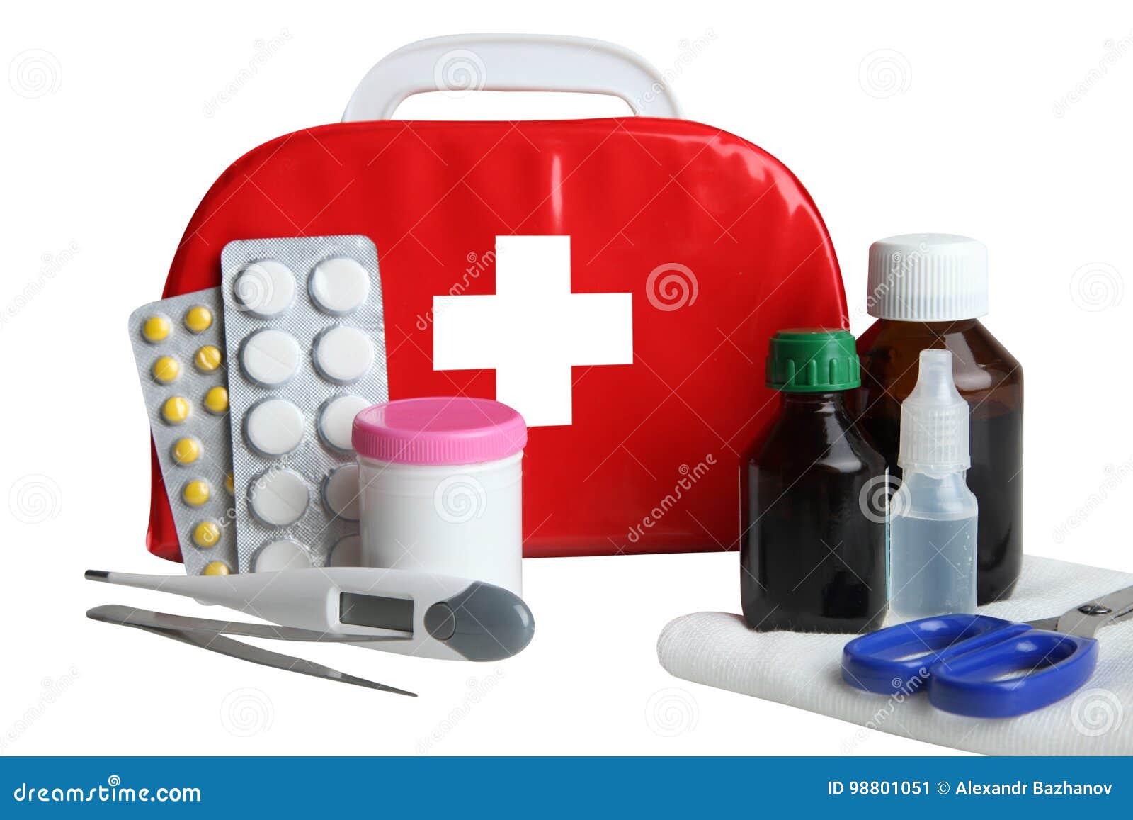 First-aid kit stock image. Image of isolated, assistance - 98801051