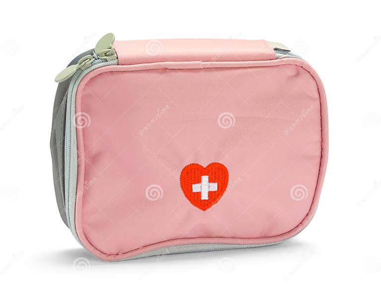 First Aid Kit Pink stock photo. Image of pink, isolated - 144935840