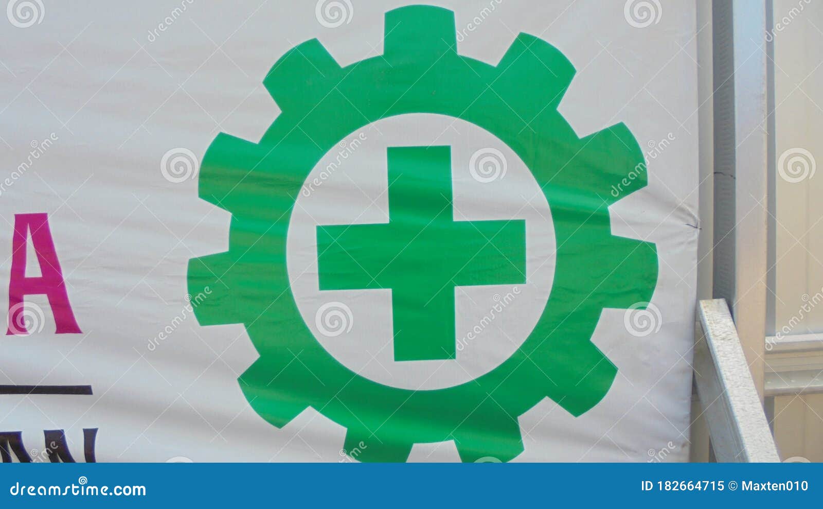 First aid kit in project stock image. Image of symbol - 182664715