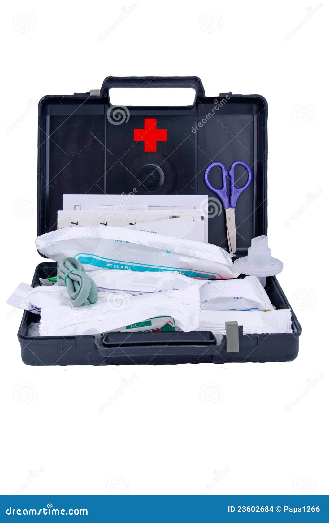 First aid kit - still life stock photo. Image of band - 23602684
