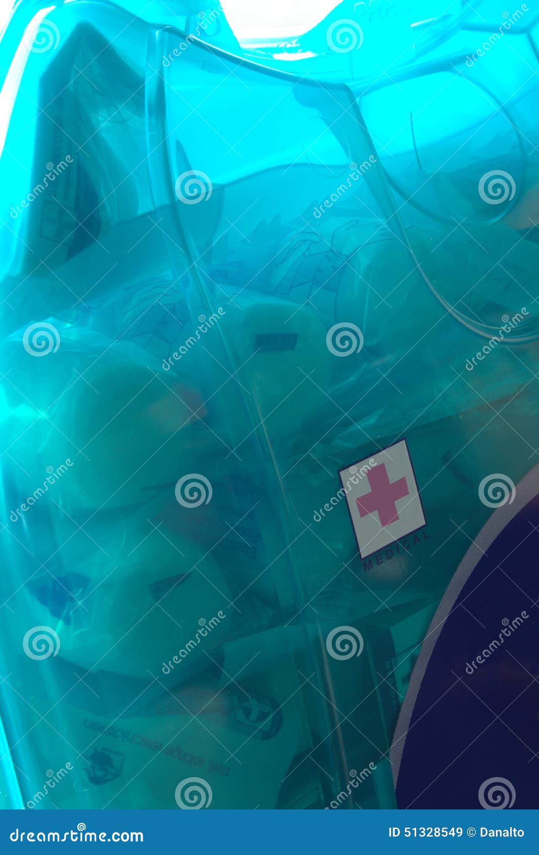 First Aid Kit, Teal editorial stock image. Image of healthcare - 51328549