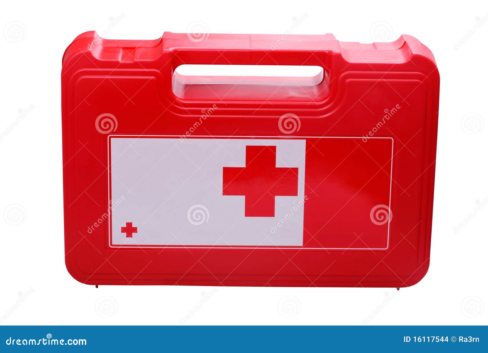 First Aid Kit on White Background Stock Photo - Image of exam, object ...