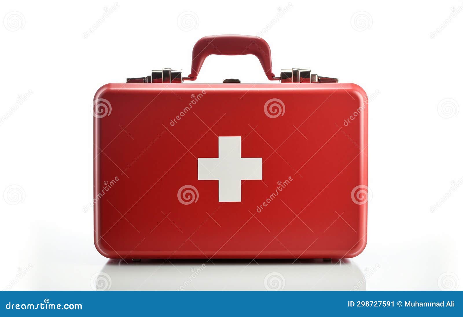 First Aid Kit on White Background Stock Image - Image of snapshot ...