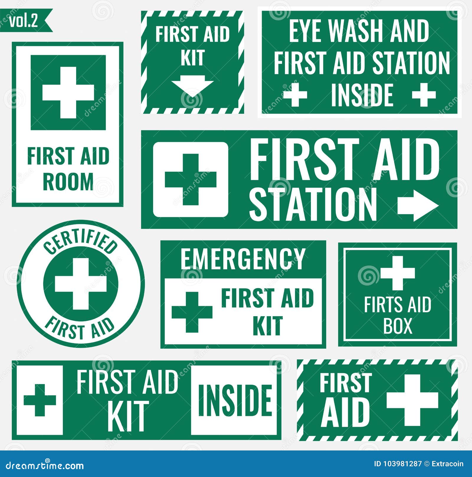 First aid label stock vector. Illustration of background - 103981287