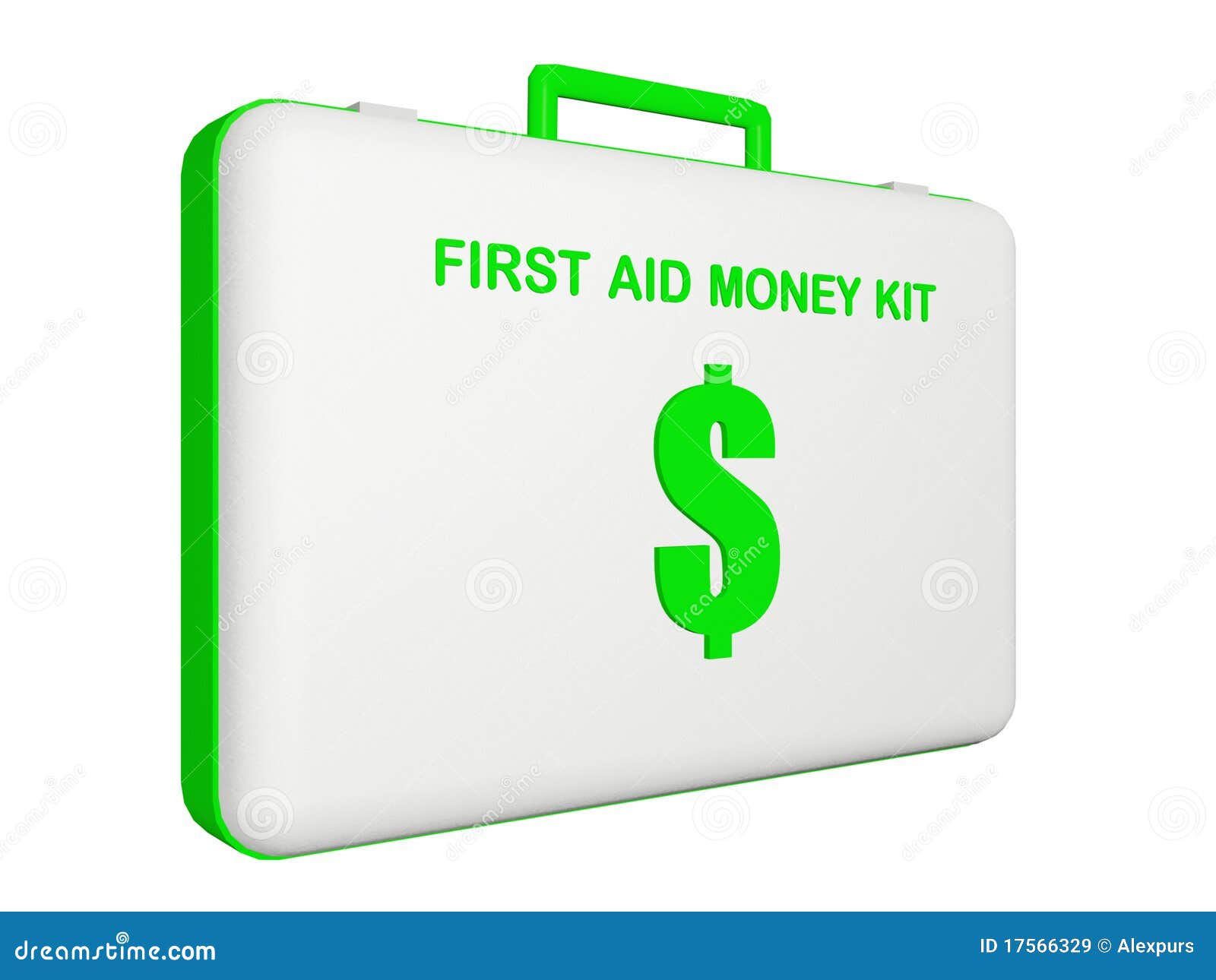 First Aid Money (dollar) Kit. Stock Illustration - Illustration of ...