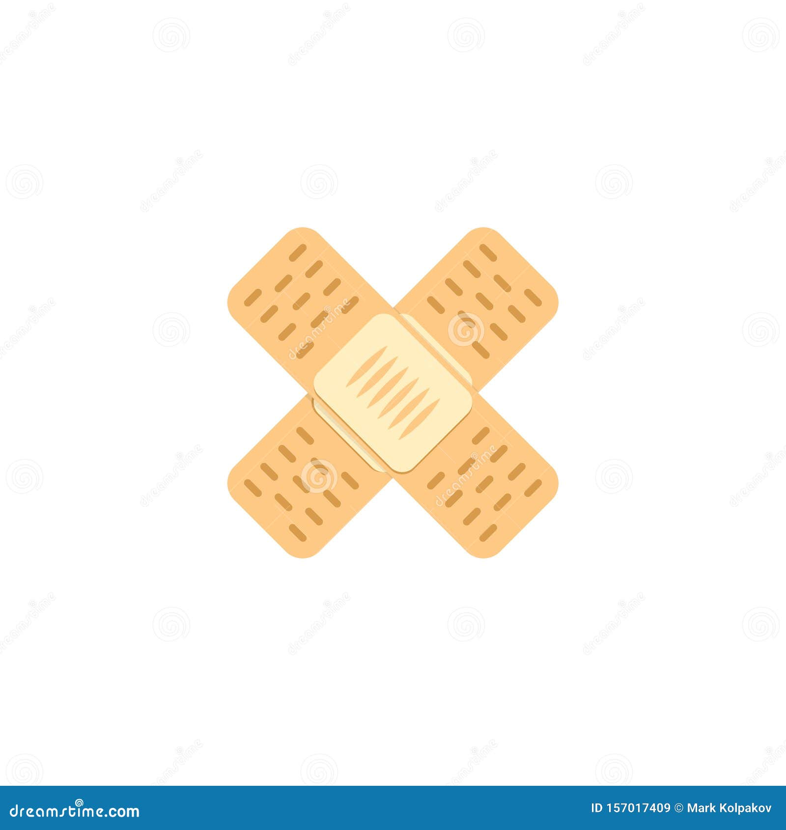 First Aid Plaster in Vector Flat Style Stock Illustration ...