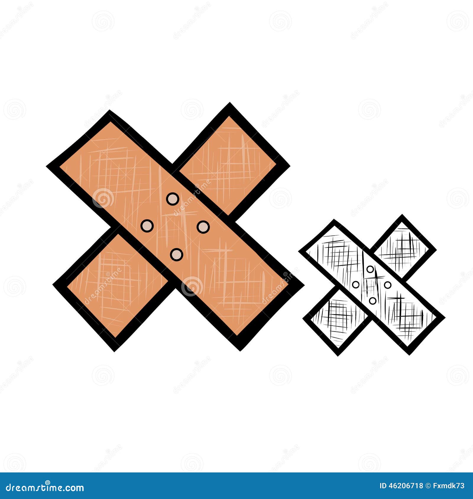 First Aid Plaster stock vector. Illustration of plaster - 46206718