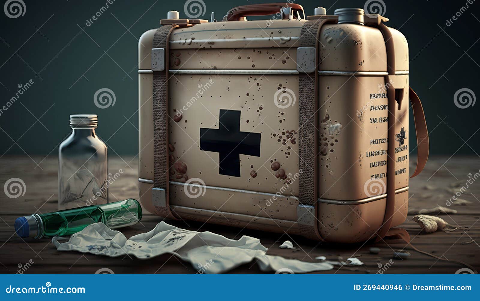 First Aid Realistic. Generated AI Stock Illustration - Illustration of ...