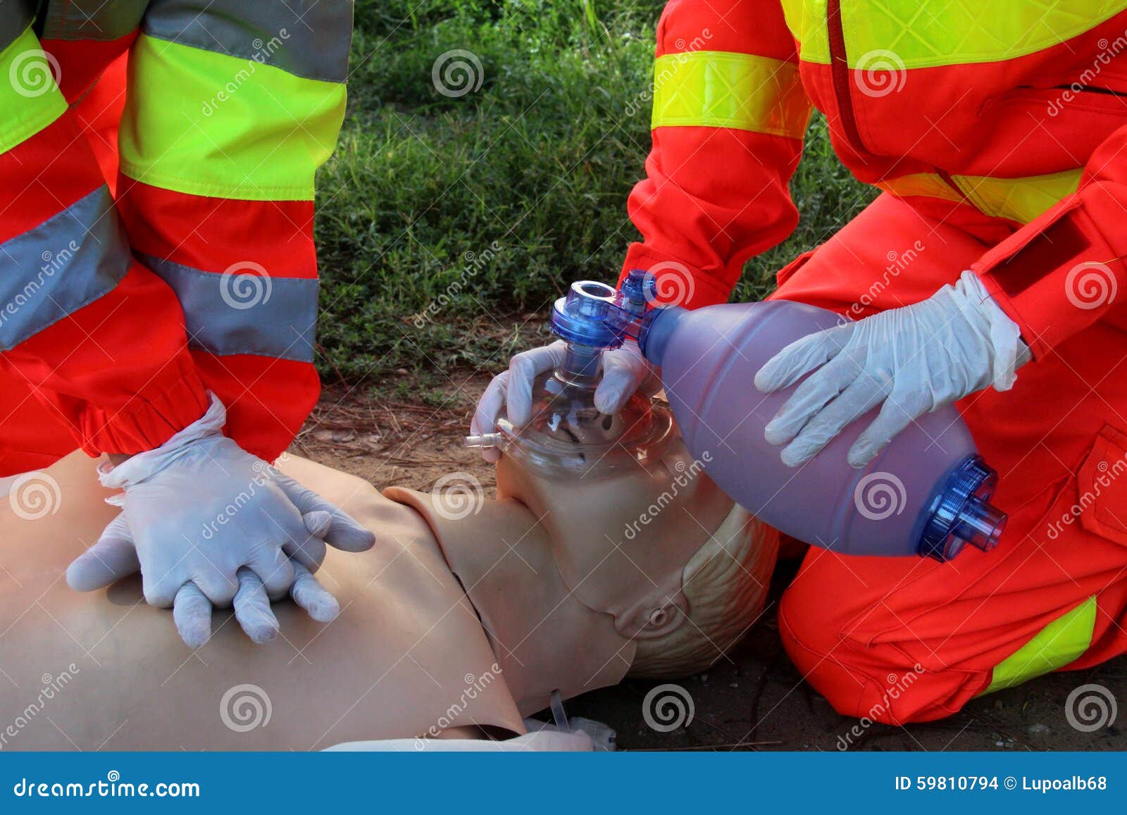 First aid, reanimation stock photo. Image of rescuer - 59810794