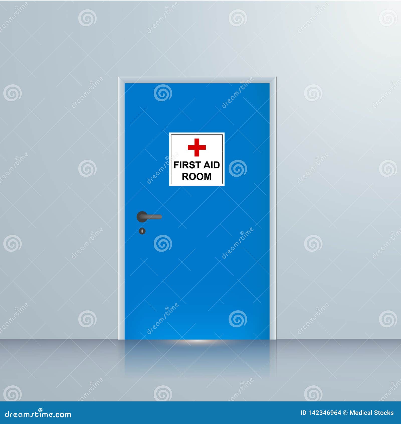 First Aid Room Vector Illustration Stock Vector - Illustration of ...