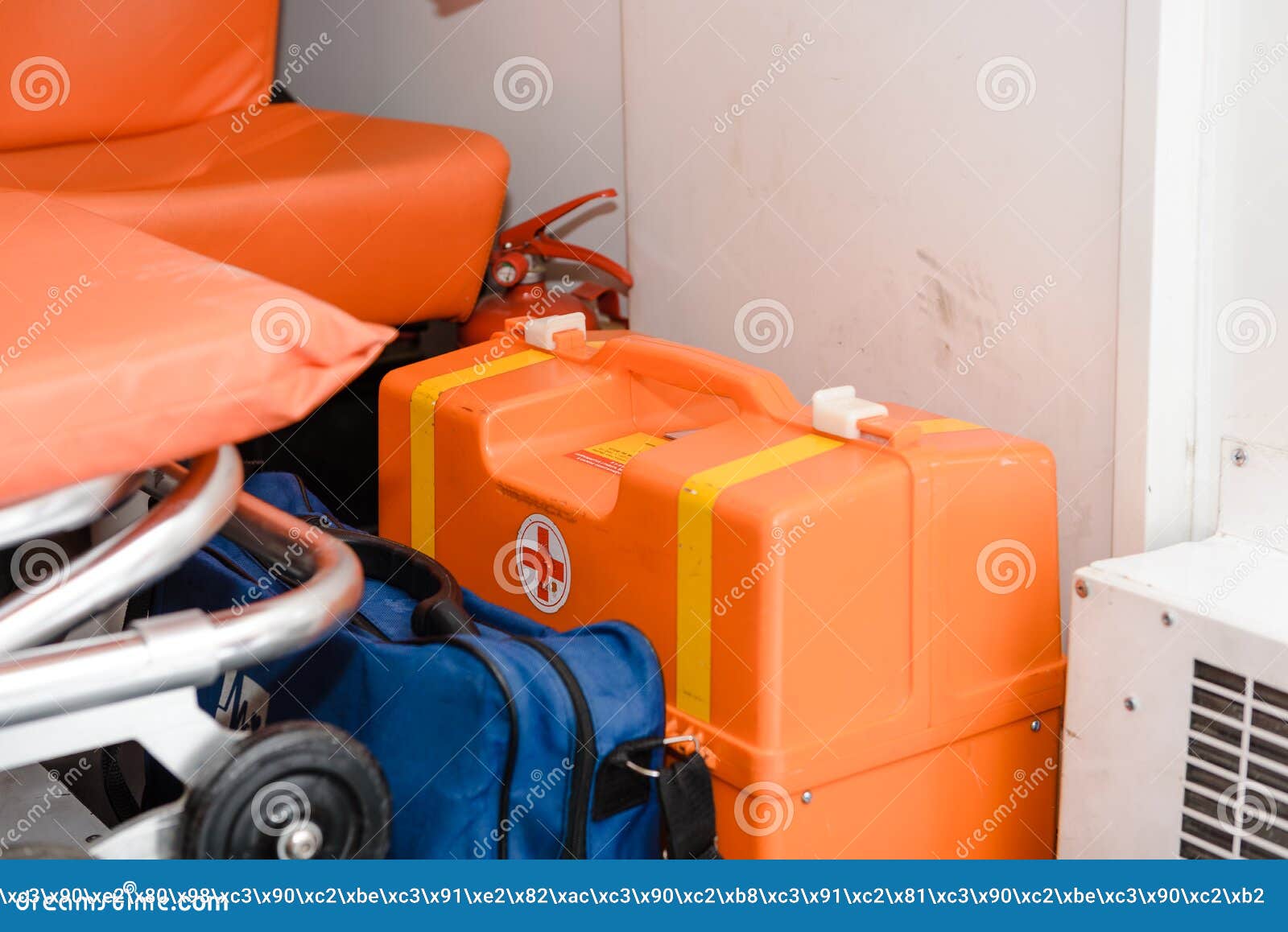 First Aid Suitcase. Tool for Ambulance. Medical Box Stock Photo - Image ...