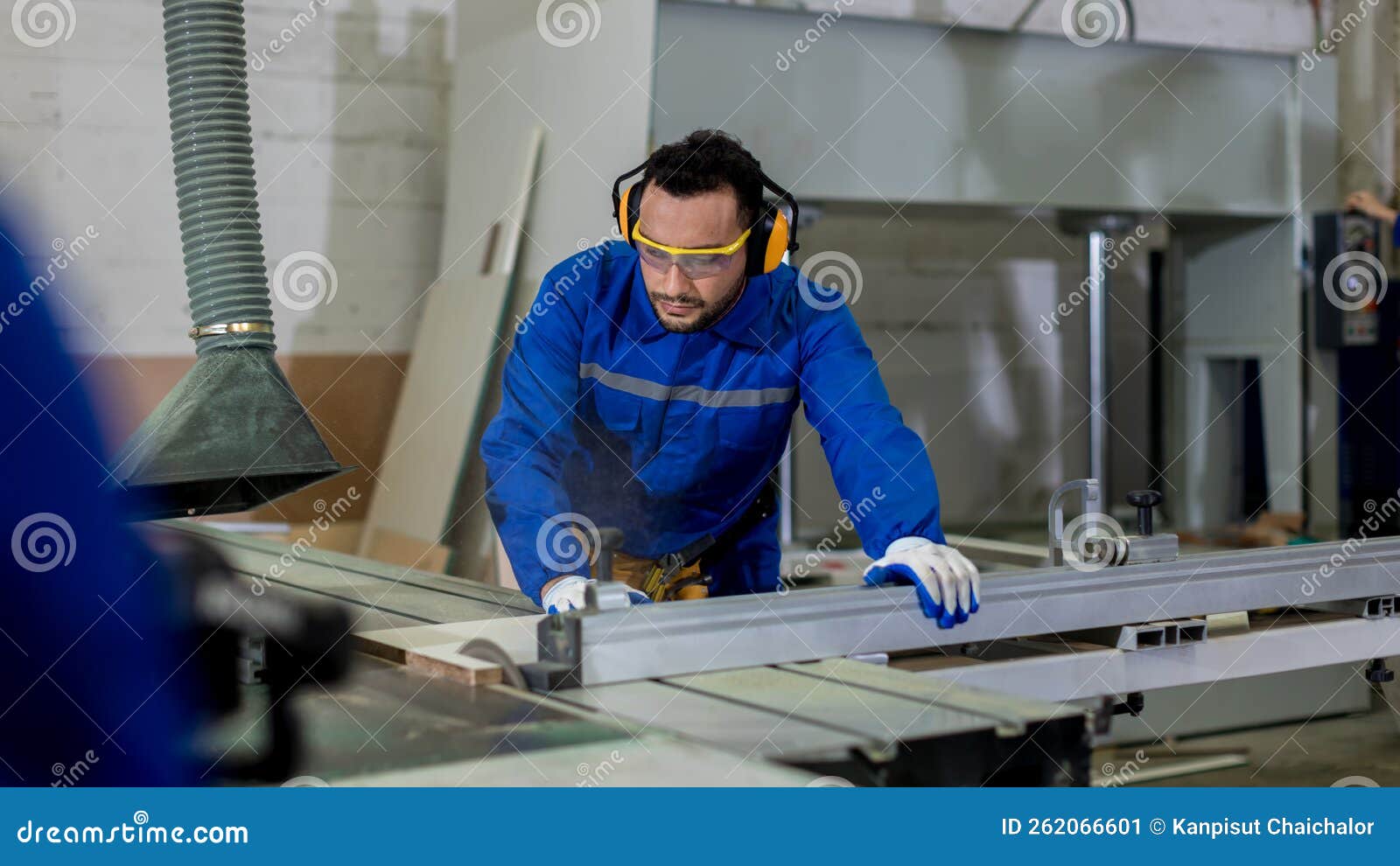 First Aid Support Accident at Work of Worker at Factory. Male Worker ...