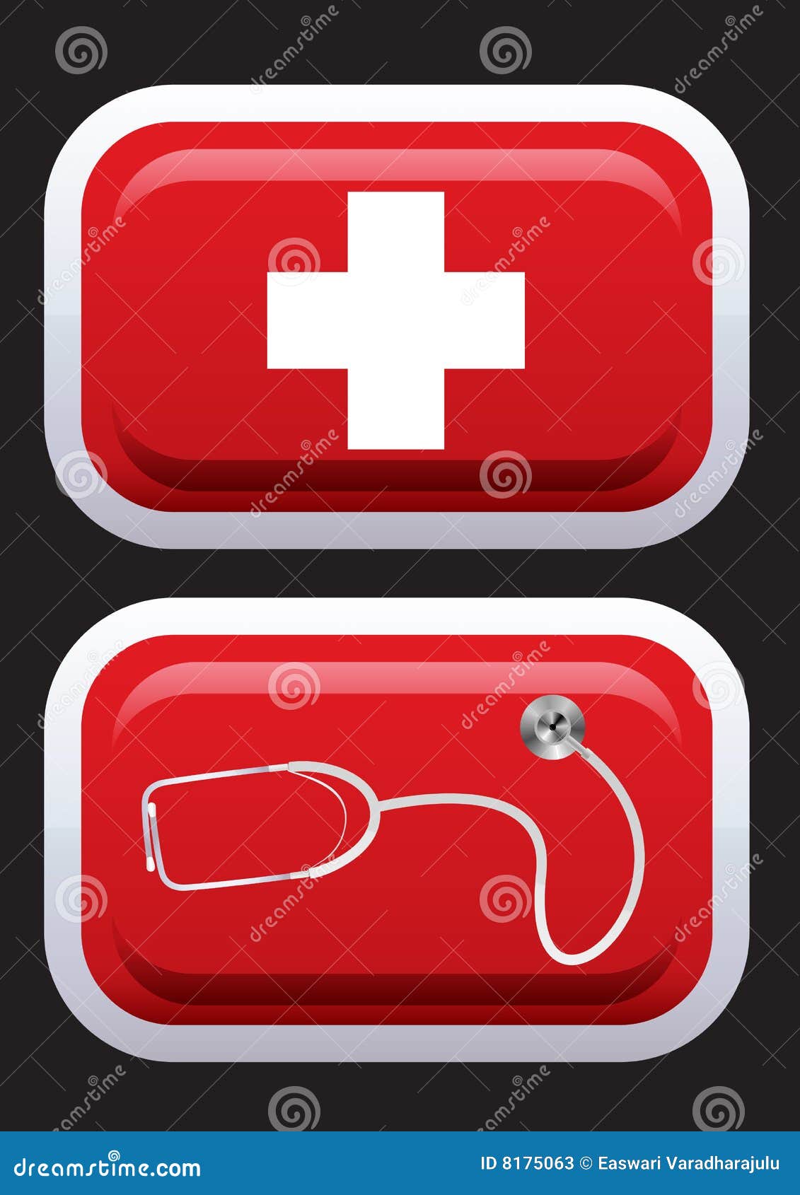 First aid symbol icon stock illustration. Illustration of illness - 8175063