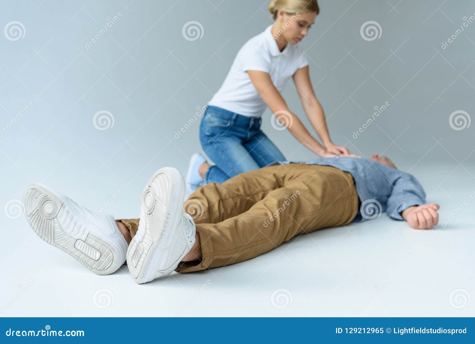 First aid training stock image. Image of medical, medicine - 129212965