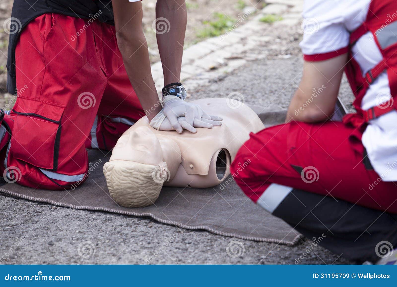 First aid stock image. Image of resuscitation, training - 31195709