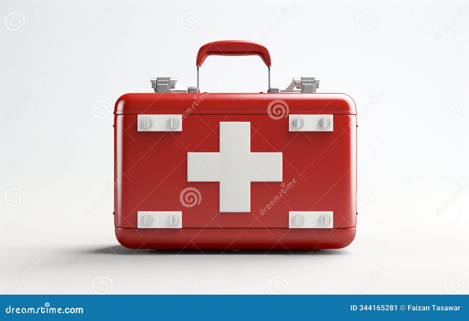 First Aid on White stock image. Image of workplace, contents - 344165281