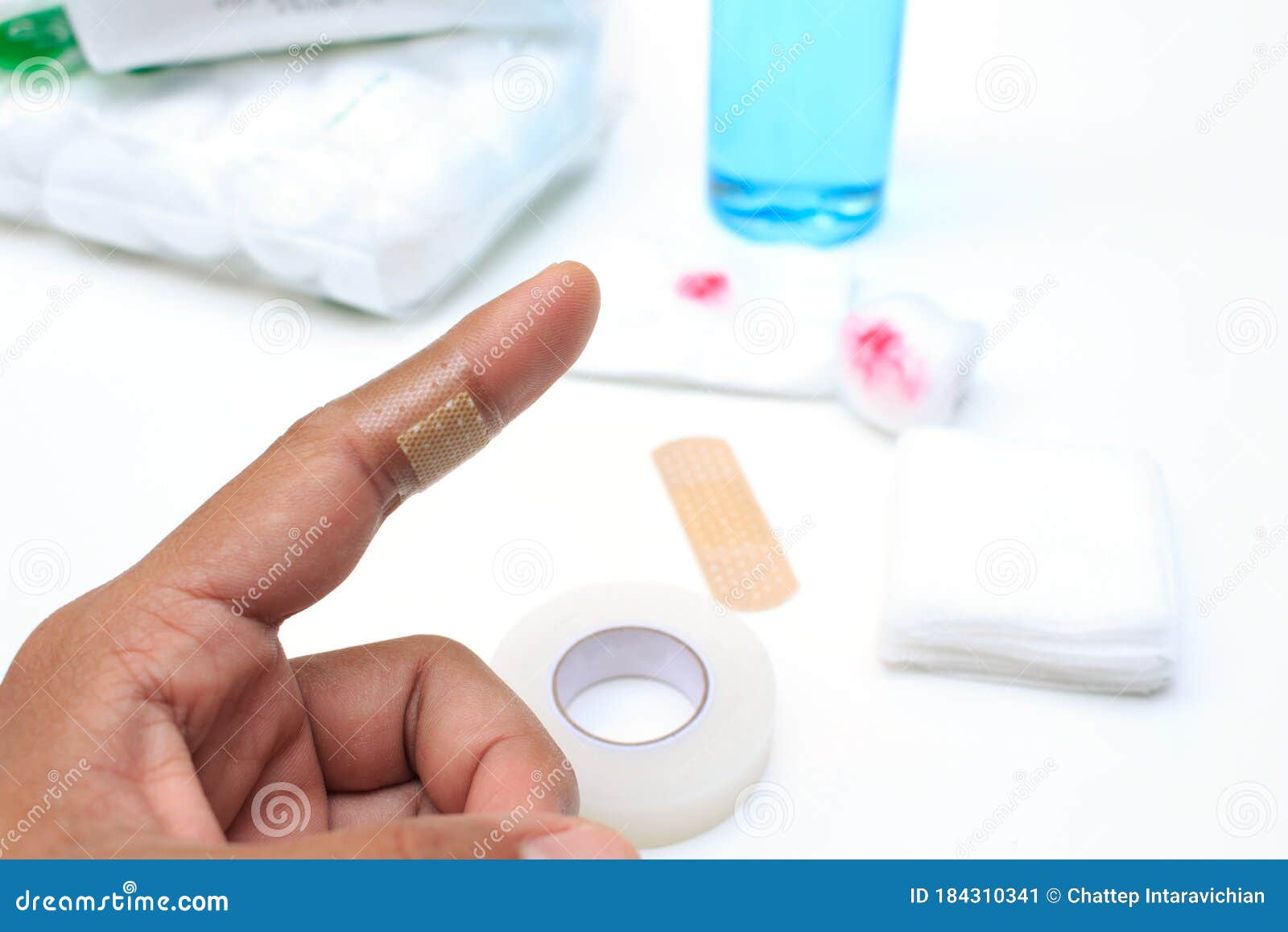 First Aid on White Background Stock Image - Image of health, medicine ...