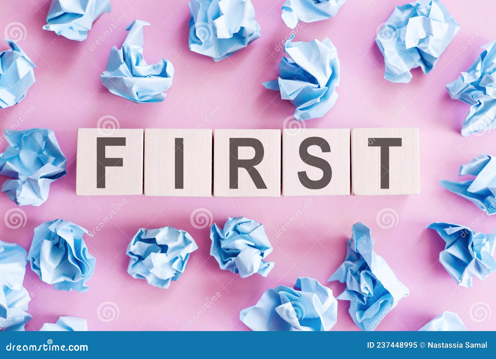 FIRST AID on White Cube Blocks on Pink Background Stock Image - Image ...
