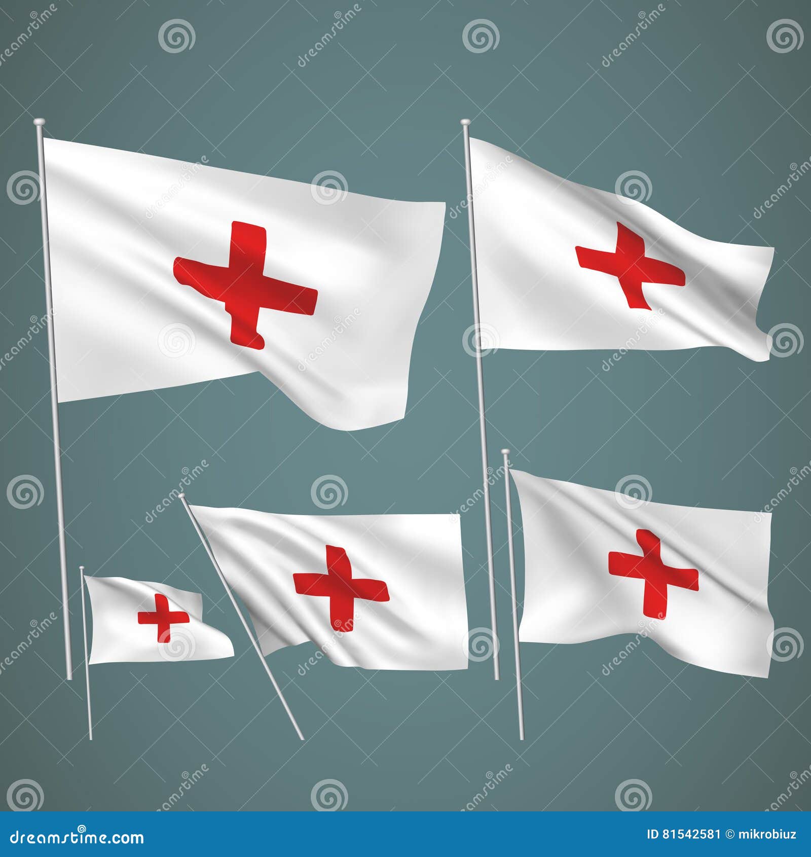 First Aid - White Vector Flags Stock Vector - Illustration of ...