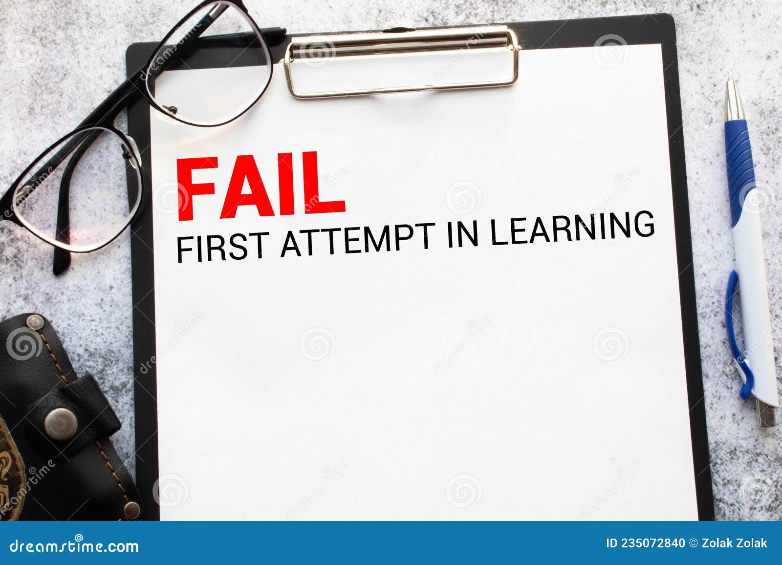 First Attempt in Learning Acronym, Business Concept Stock Photo - Image ...
