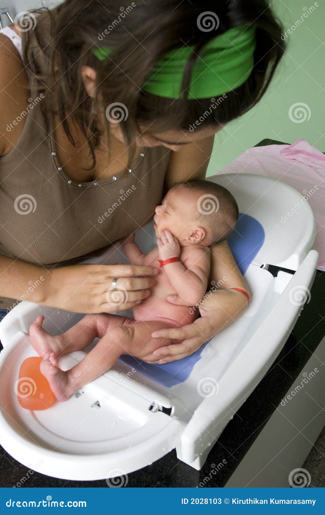 First bath stock image. Image of newborn, bath, bathtub - 2028103