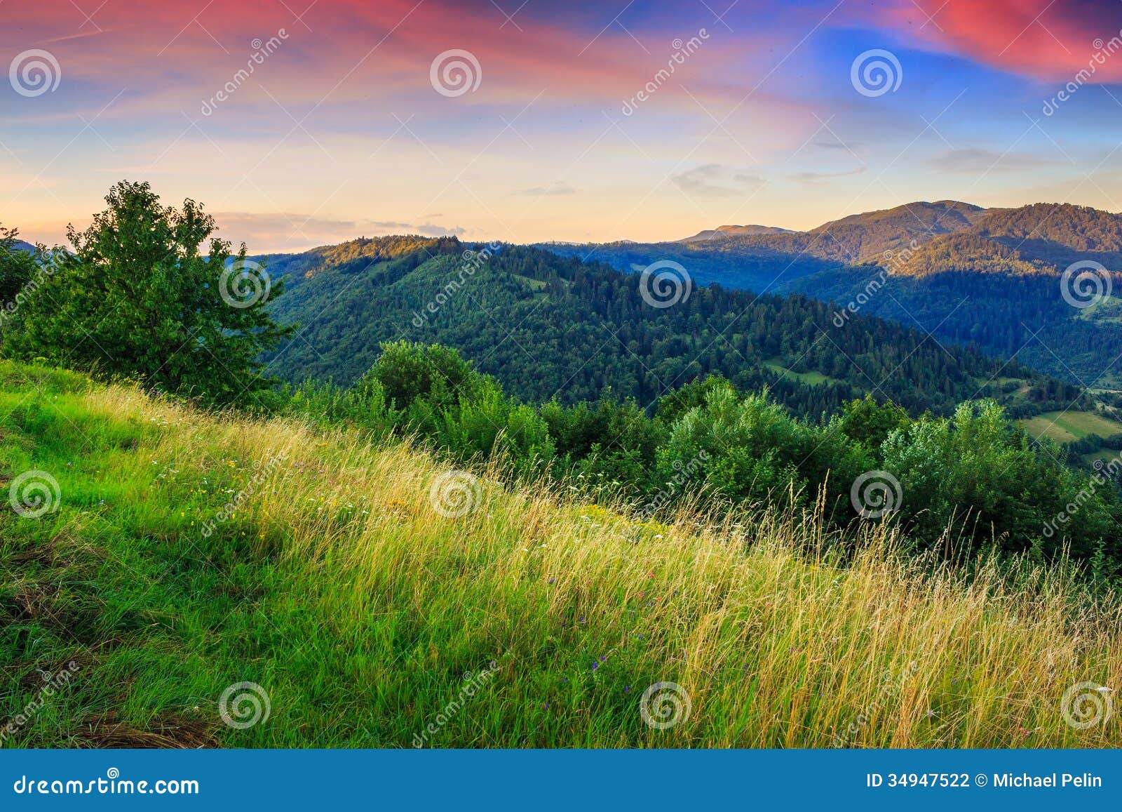 First beams in highland stock photo. Image of outdoor - 34947522