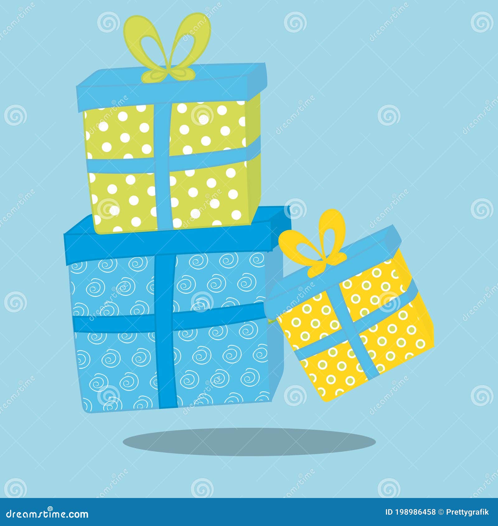 First birthday boxes 06 stock vector. Illustration of boxes - 198986458