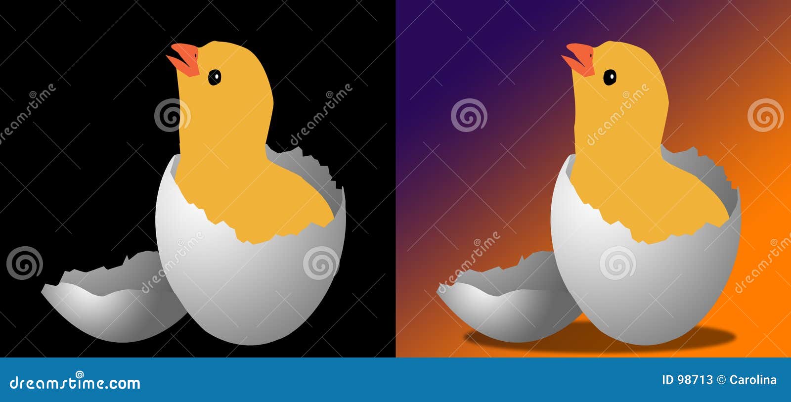 First breath stock illustration. Illustration of chicks - 98713