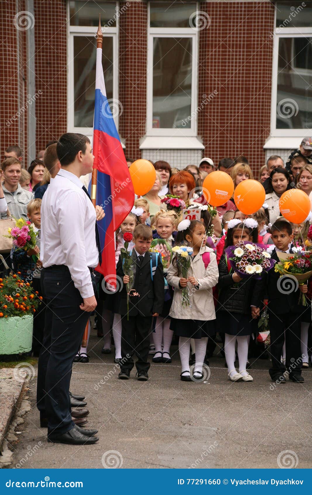 The First Call. September 1, Knowledge Day in Russian School. Day of ...