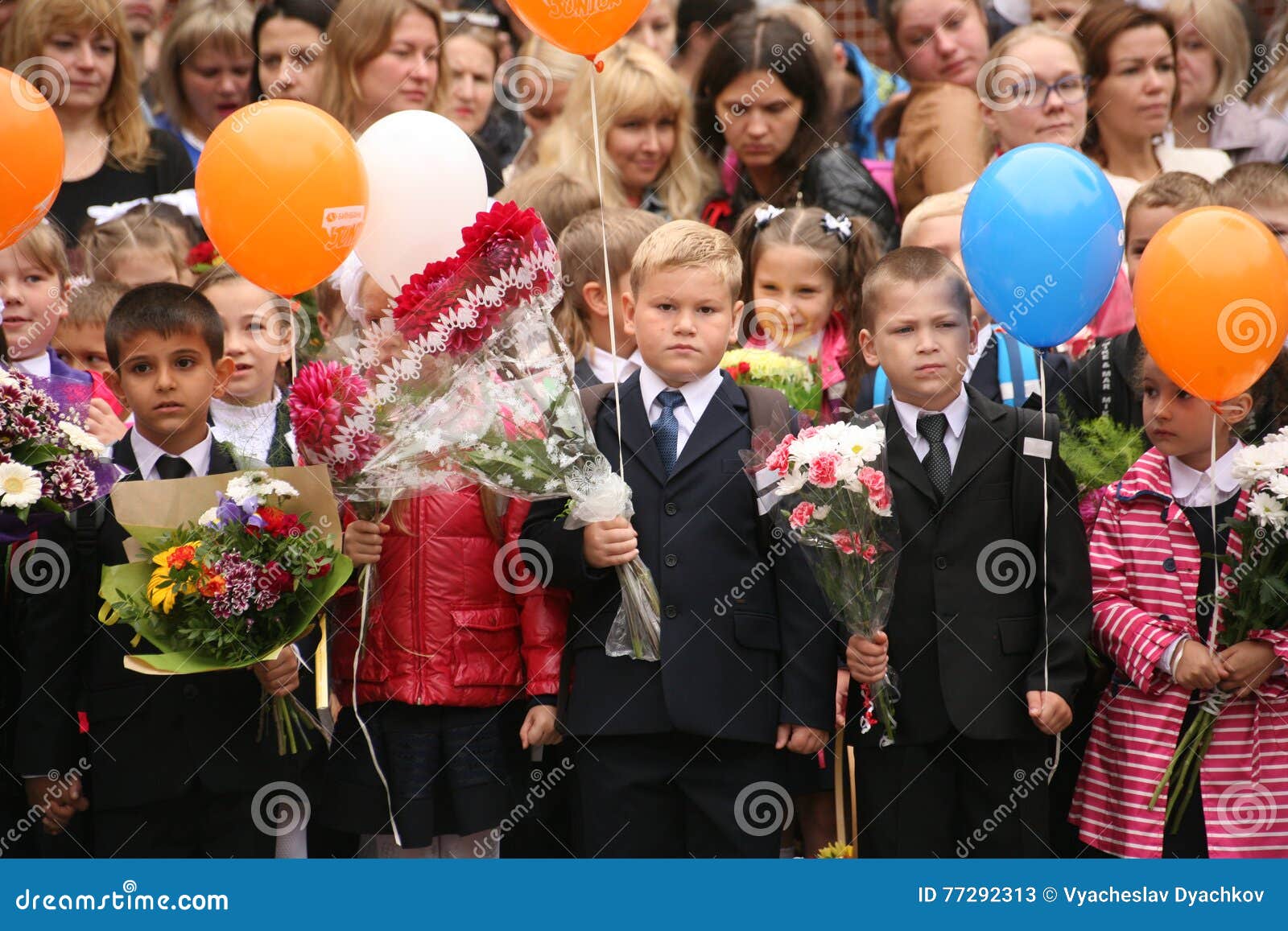The First Call. September 1, Knowledge Day in Russian School. Day of ...