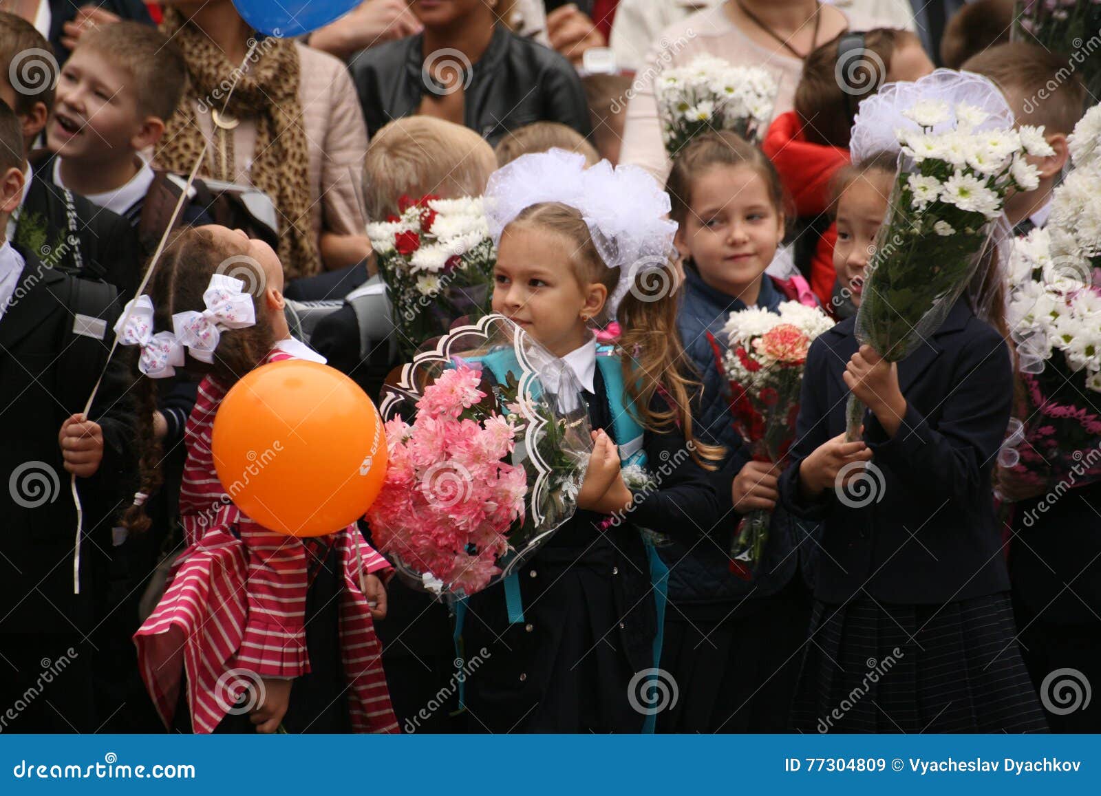 The First Call. September 1, Knowledge Day in Russian School. Day of ...