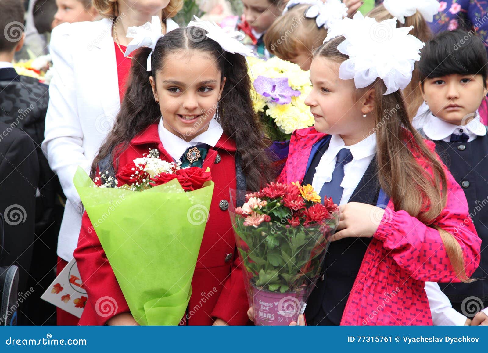The First Call. September 1, Knowledge Day in Russian School. Day of ...