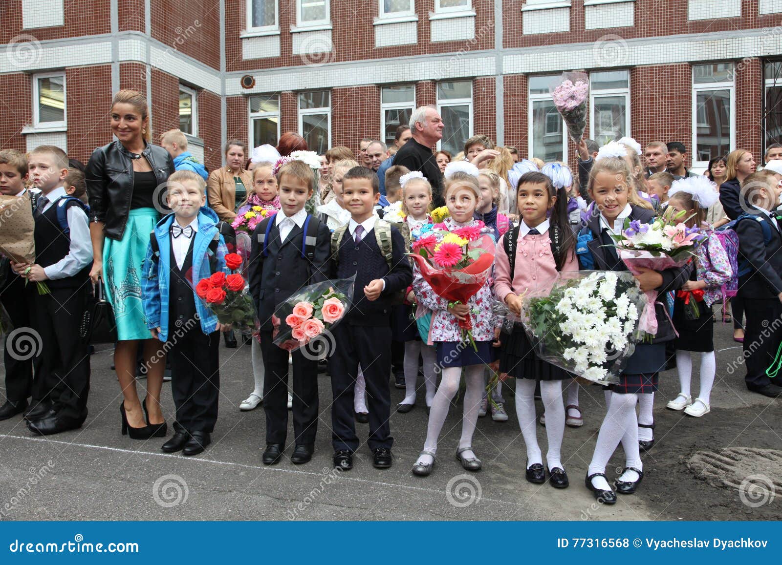 The First Call. September 1, Knowledge Day in Russian School. Day of ...