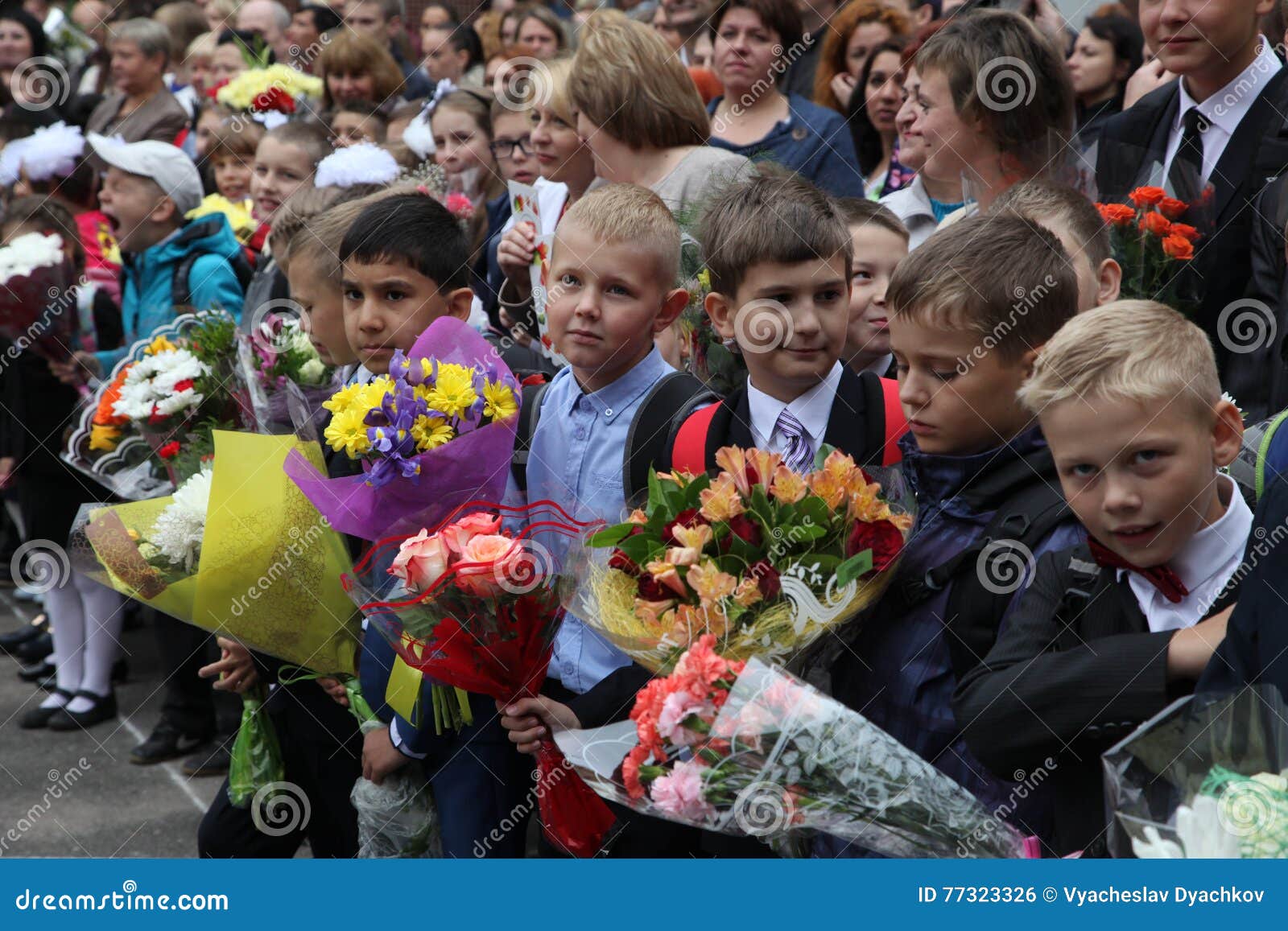 The First Call. September 1, Knowledge Day in Russian School. Day of ...