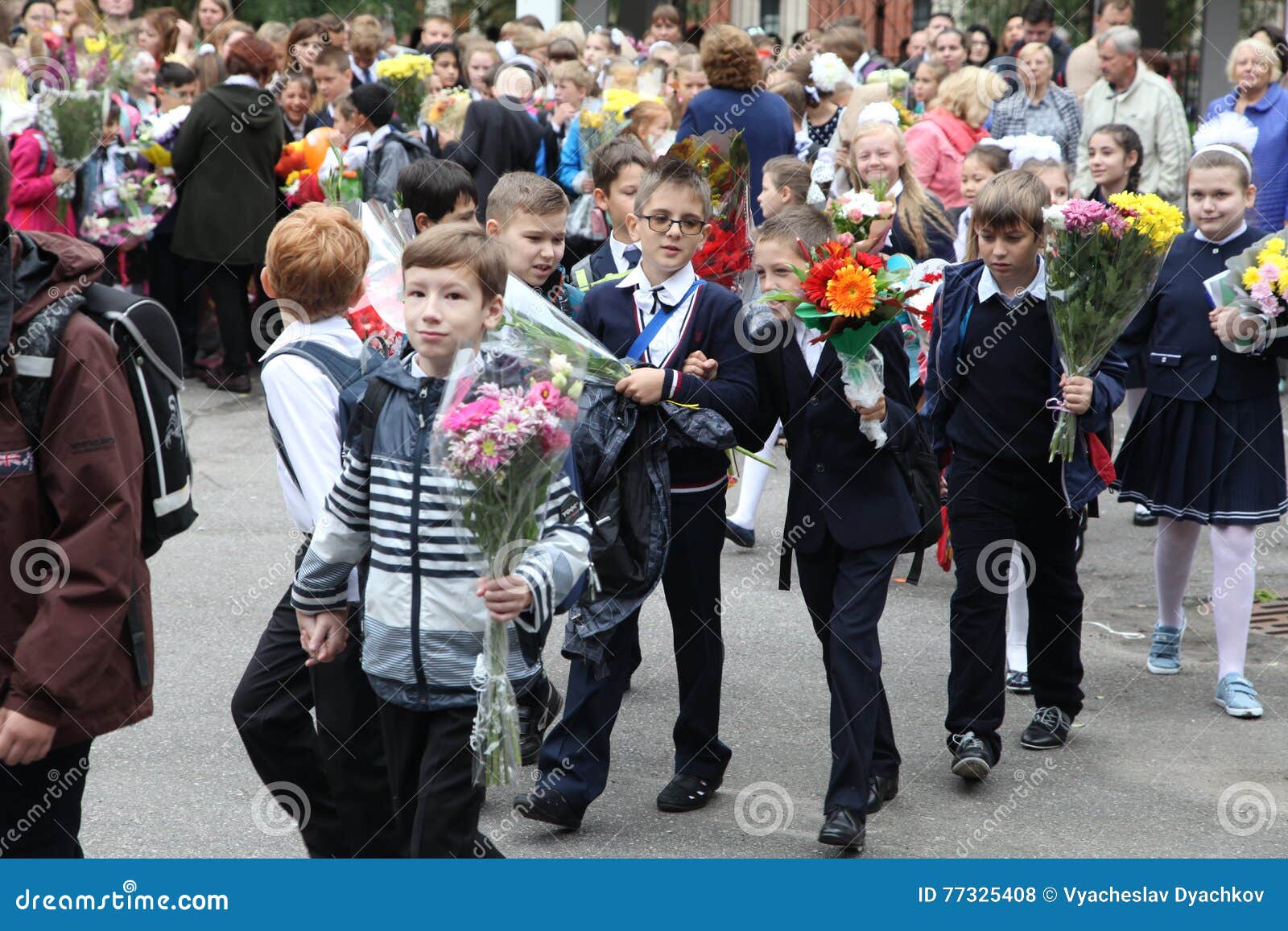 The First Call. September 1, Knowledge Day in Russian School. Day of ...